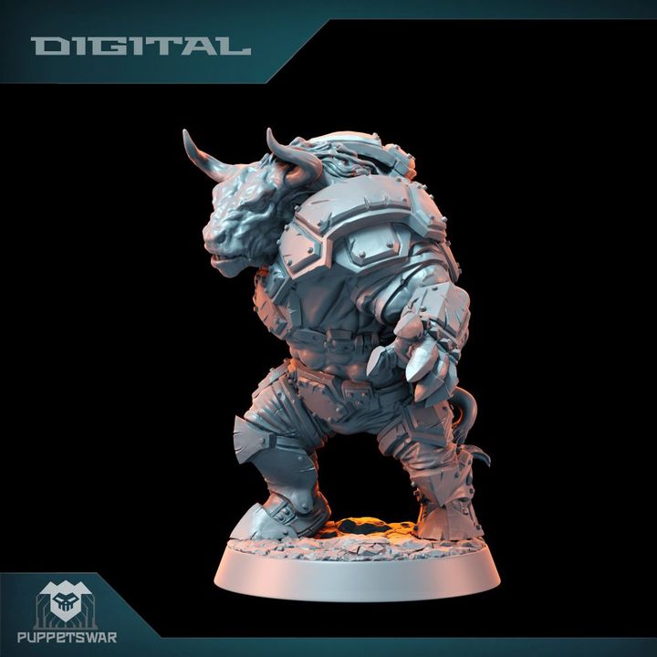 3D Printable 4 in 1 Fantasy Monster Player by Puppetswar Miniatures