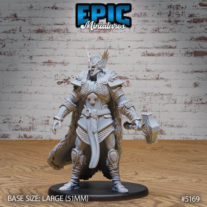 3D Printable Thor Avatar / Norse Mythology God / Lightning Lord ...