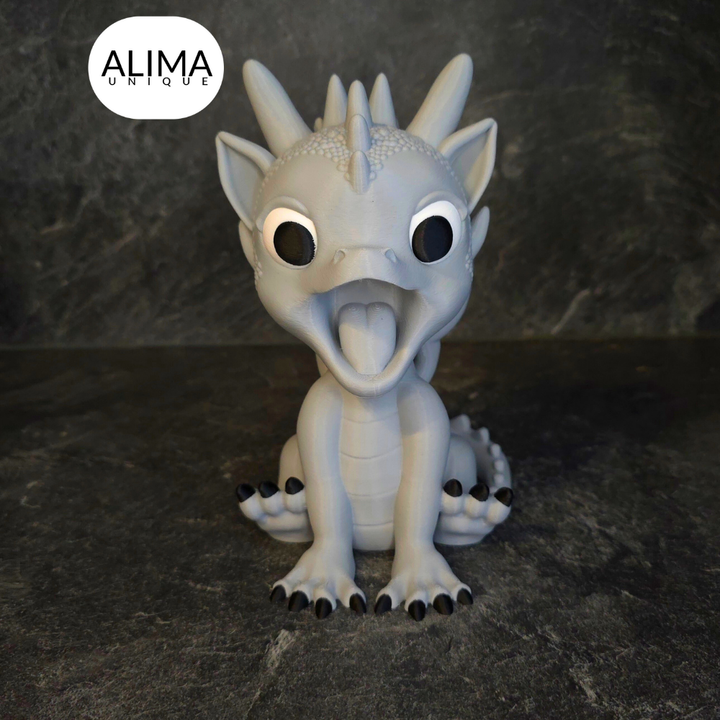 3D Printable Little Dragon - suitable for Tonie Box, Alexa Echo dot 3 ...