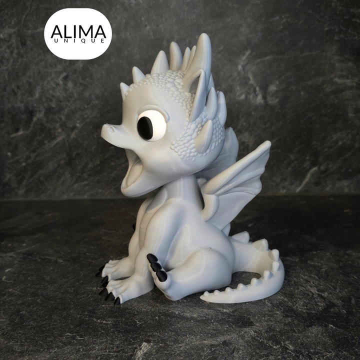 3D Printable Little Dragon - suitable for Tonie Box, Alexa Echo dot 3 ...