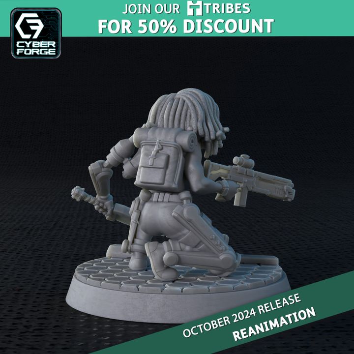 3D Printable GridRunner #6 - Solo Adventure Game - Reanimation - Free Dragon Cyberpunk Warhammer ...