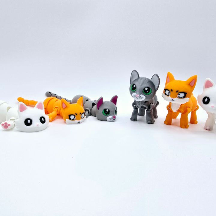 3D Printable Pocket Pets - Pocket Kitten Collection by Fillifuu