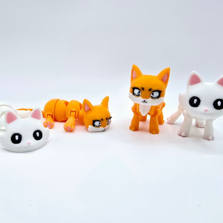 3D Printable Pocket Pets - Pocket Kitten Collection by Fillifuu