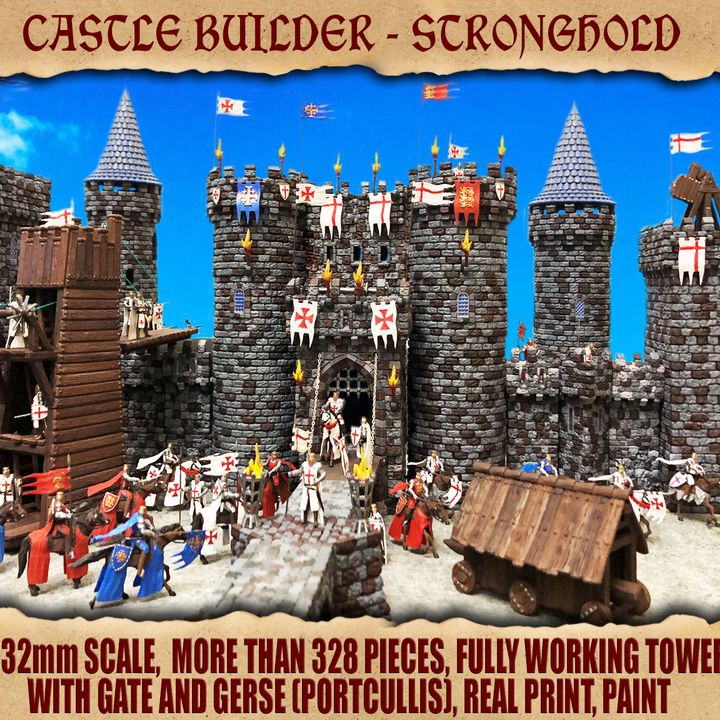 3D Printable Castle builder - Stronghold by ARTMARKEVYCH