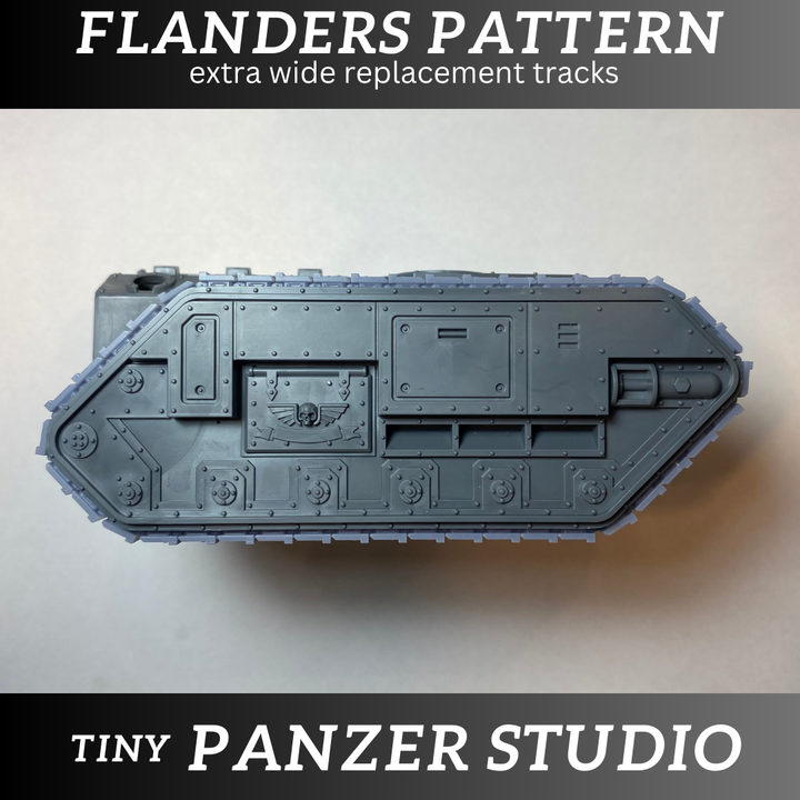 3D Printable Flanders Pattern Wide Tracks by Tiny Panzer Studio
