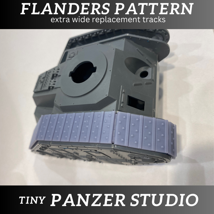 3D Printable Flanders Pattern Wide Tracks by Tiny Panzer Studio