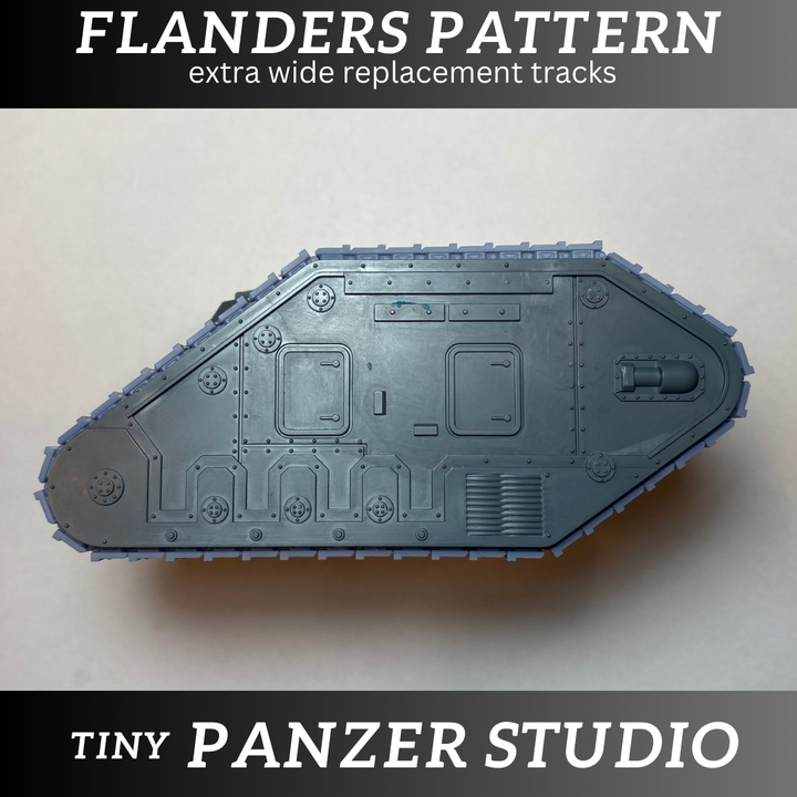 3D Printable Flanders Pattern Wide Tracks by Tiny Panzer Studio