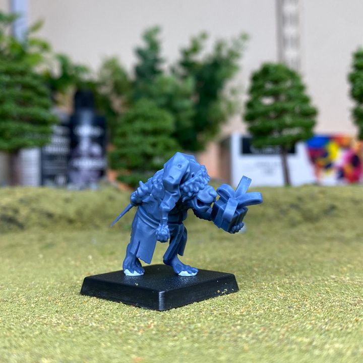 3D Printable Santa Rat - Highlands Miniatures by Highlands Miniatures