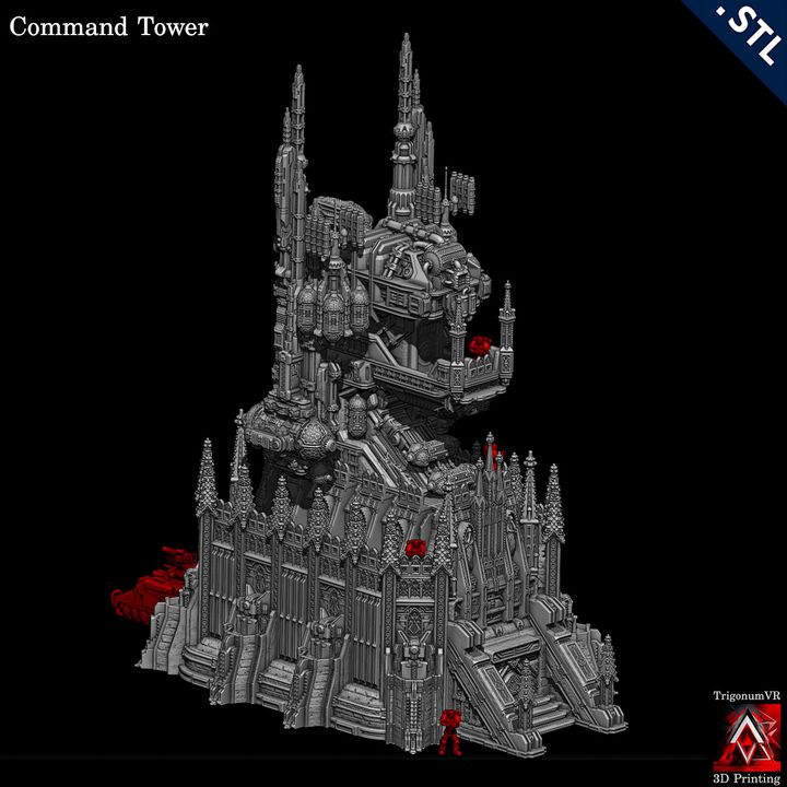 3D Printable Command Center by TrigonumVR