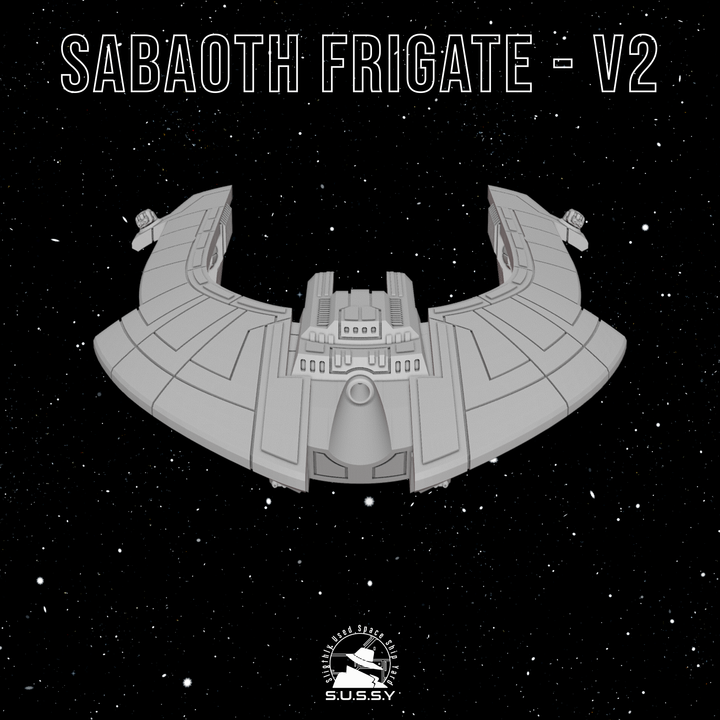 3D Printable Sabaoth Frigate by Slightly Used SpaceShips Yard - (SUSSY)
