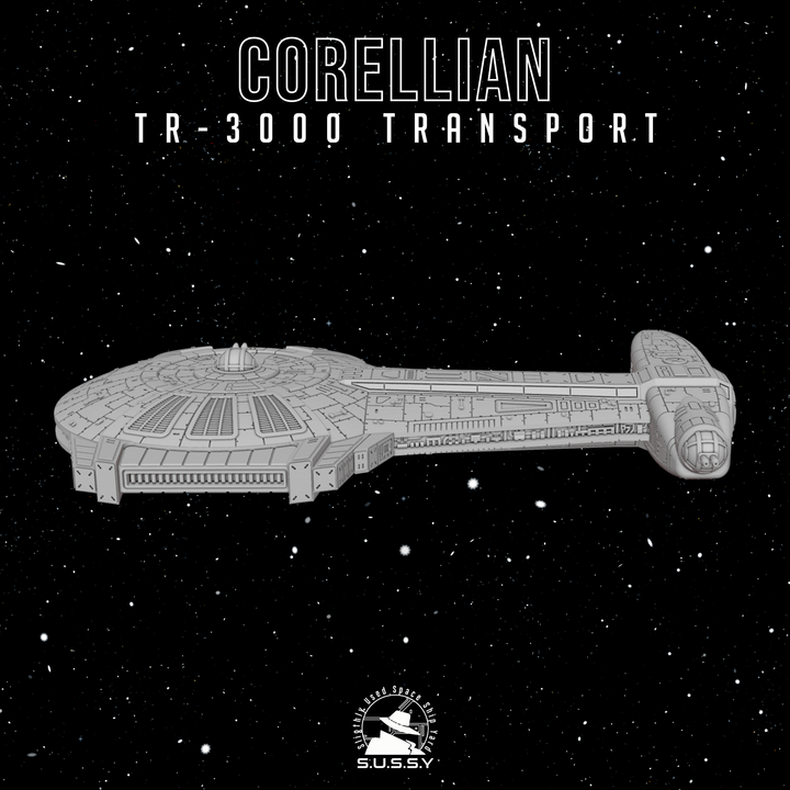 3D Printable Corellian TR-3000 Transport (X-Wing Scale) by Slightly ...