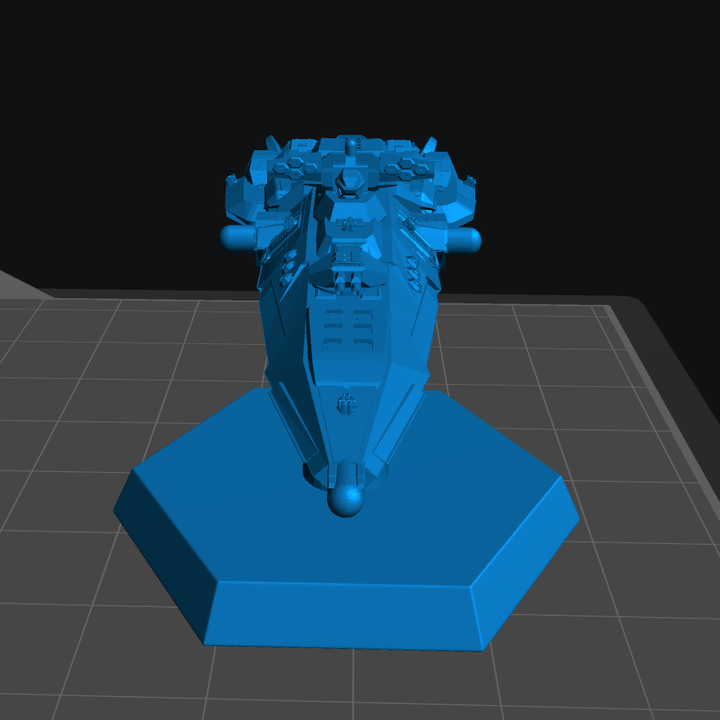 3D Printable Falling frontier style cruiser by Carl Woodhall
