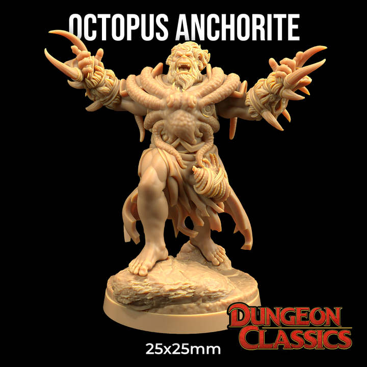 3D Printable Octopus Anchorite | PRESUPPORTED | Dungeon Classics by ...