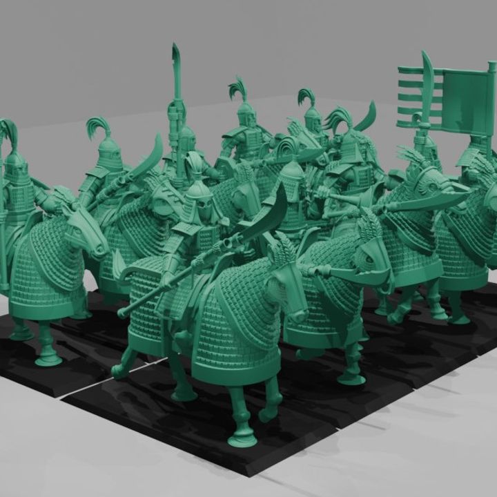 3D Printable Imperial Knights of Cathay by Cosmic Brother Miniatures