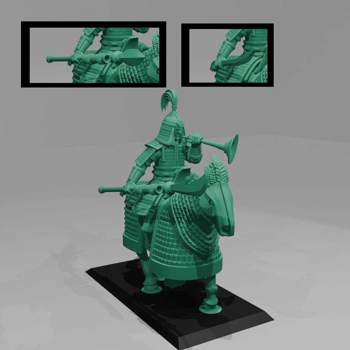 3D Printable Imperial Knights of Cathay by Cosmic Brother Miniatures