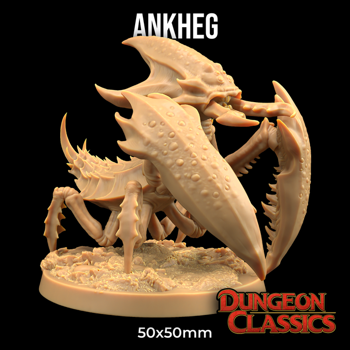 3D Printable Ankheg | PRESUPPORTED | Dungeon Classics by Dungeon Classics