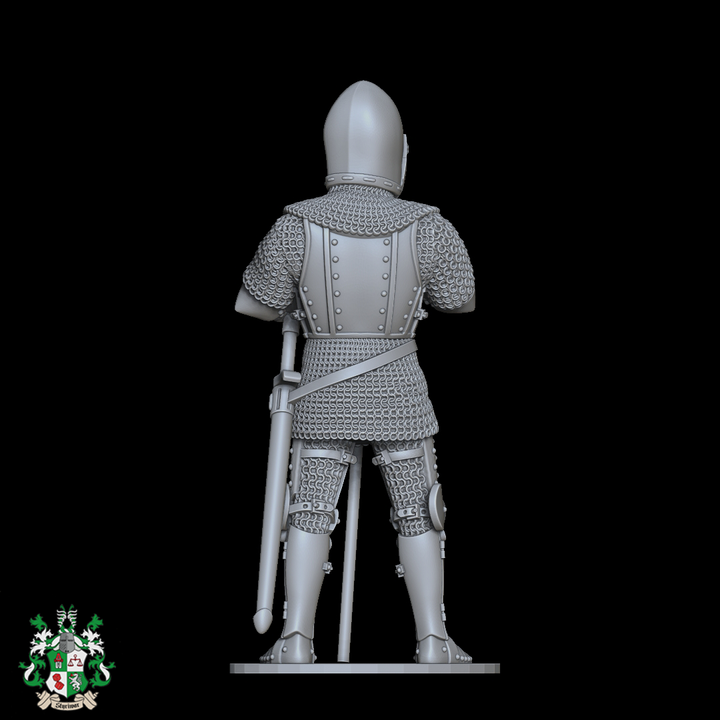3D Printable 1390 Knight with Axe by Styriwar