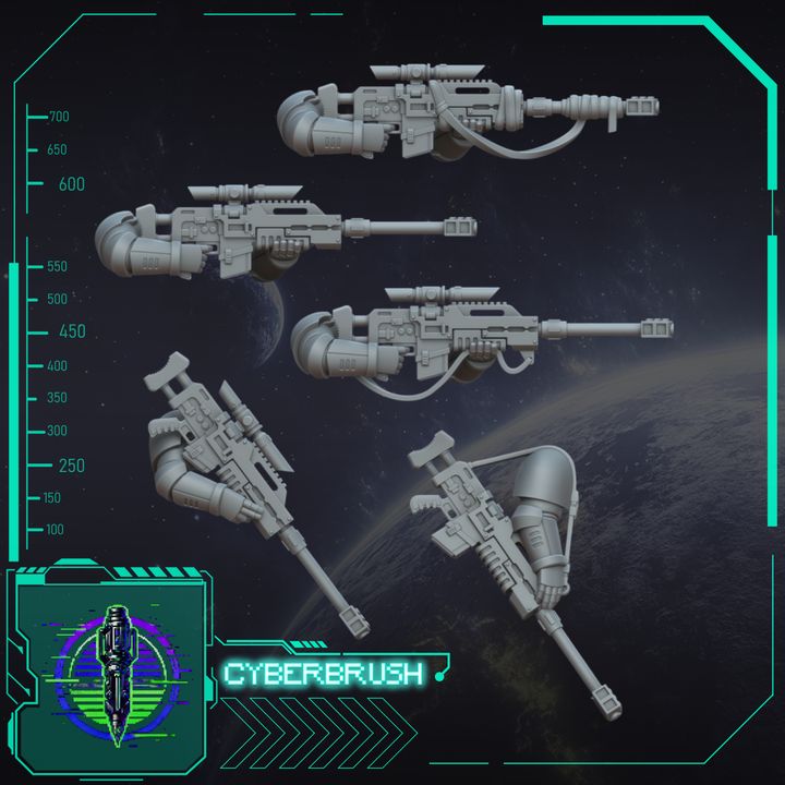 3D Printable Blaster Snipers by Cyberbrush