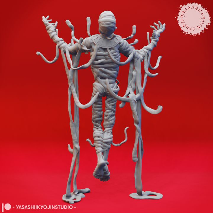 3D Printable Rising Mummy - Tabletop Miniature (Pre-Supported) by YKS ...
