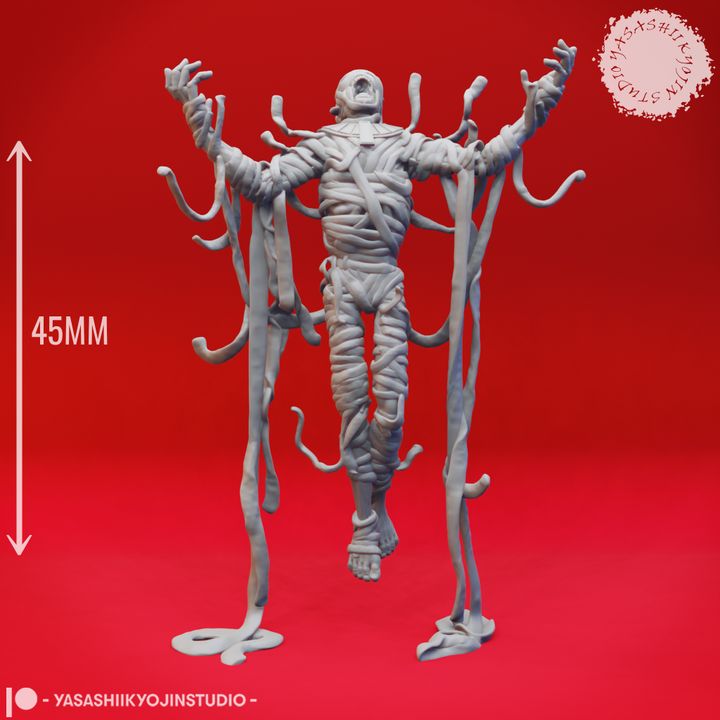 3D Printable Rising Mummy - Tabletop Miniature (Pre-Supported) by YKS ...