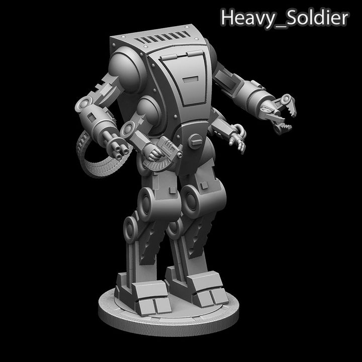 3D Printable Heavy Soldier by WerewolF
