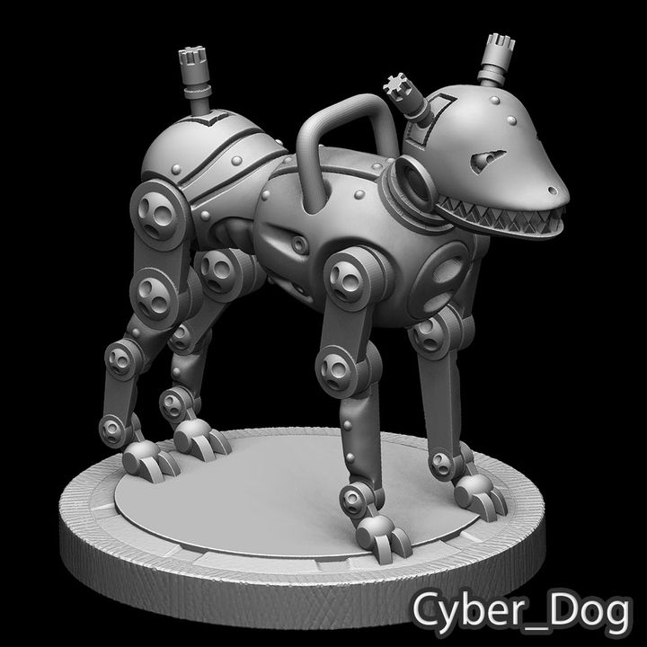 3D Printable Cyber Dog by WerewolF