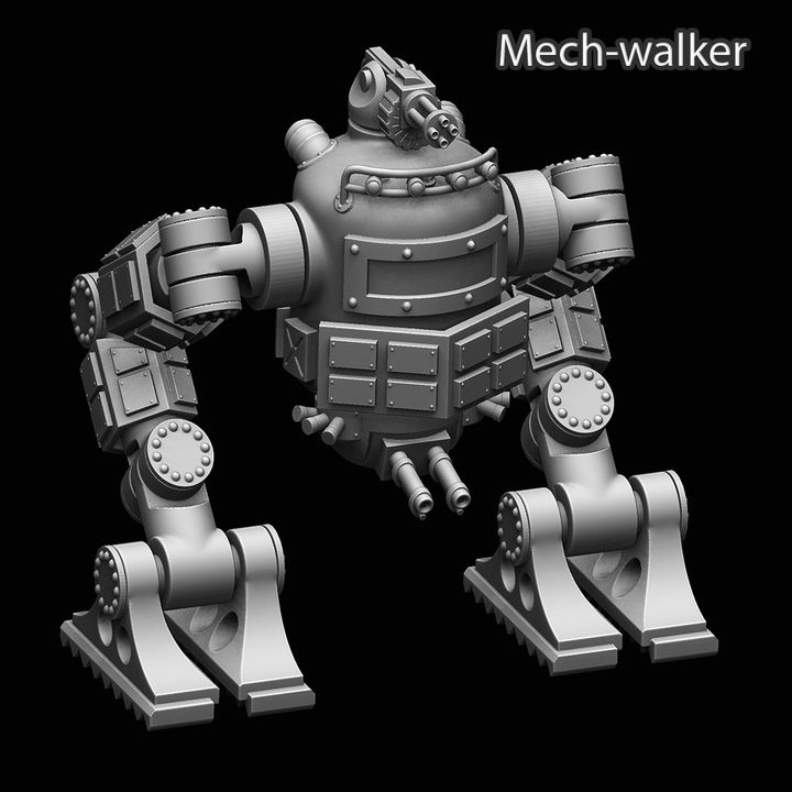 3D Printable Walker mech by WerewolF