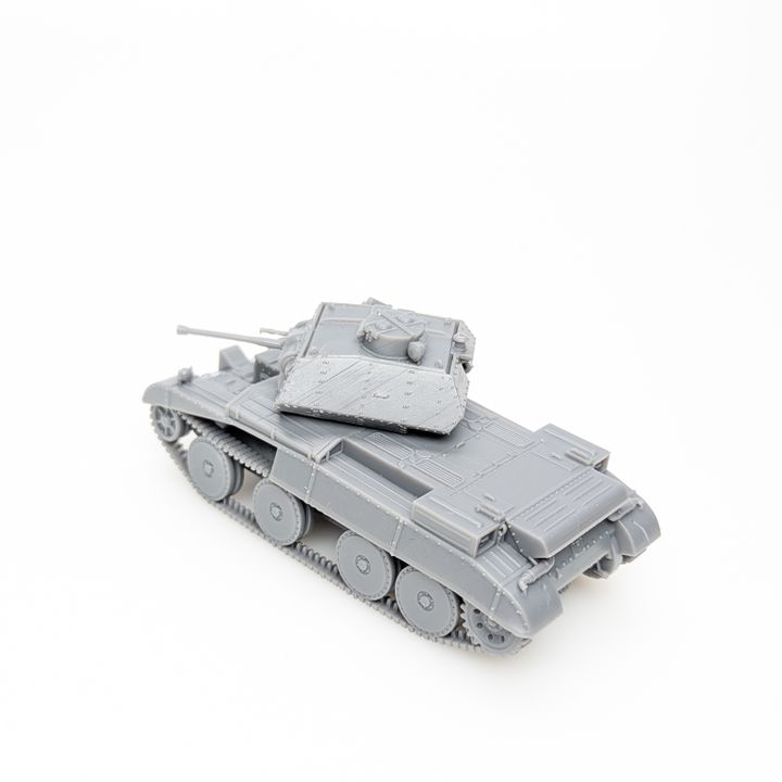 3D Printable Cruiser Tank A13 Mk.IVA (UK, WW2) by Wargame3d