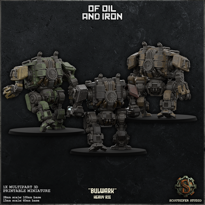 Download "Bulwark" Heavy Rig | Dieselpunk Mech von Scoutsifer Studio