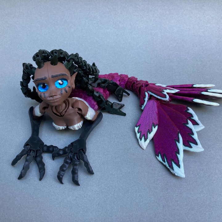 3D Printable Mermaid by I.magina 3d