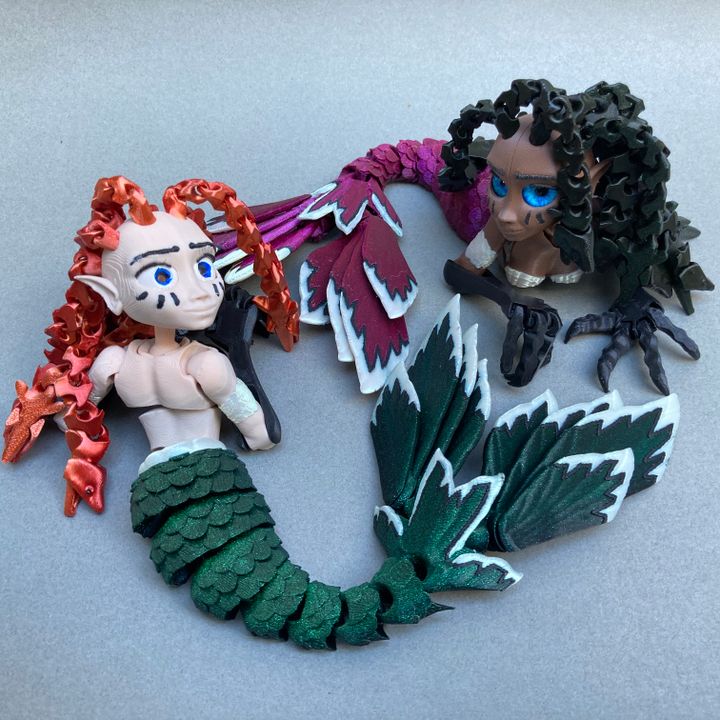3D Printable Mermaid by I.magina 3d