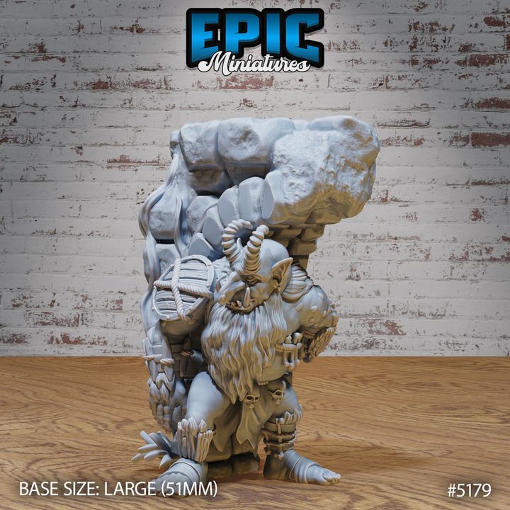 3D Printable Bridge Troll Hiding / Norse Ogre / Male Northern Beast ...