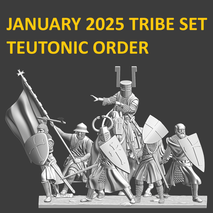 3D Printable Tribe Release January 2025 - Teutonic Order in battle by ...