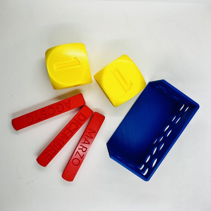 3D Printable Perpetual calendar by Mirco Rottermaier