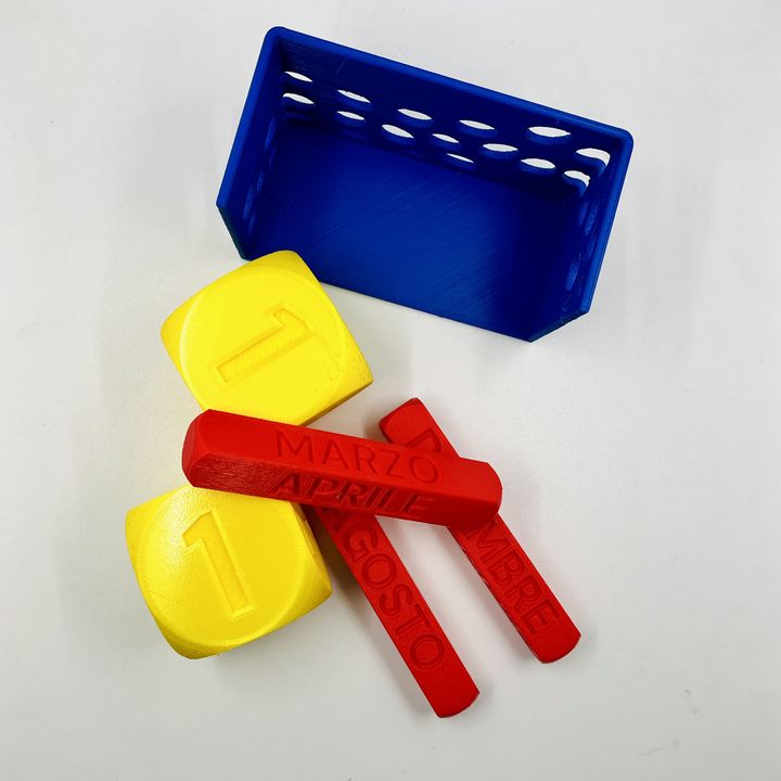 3D Printable Perpetual calendar by Mirco Rottermaier