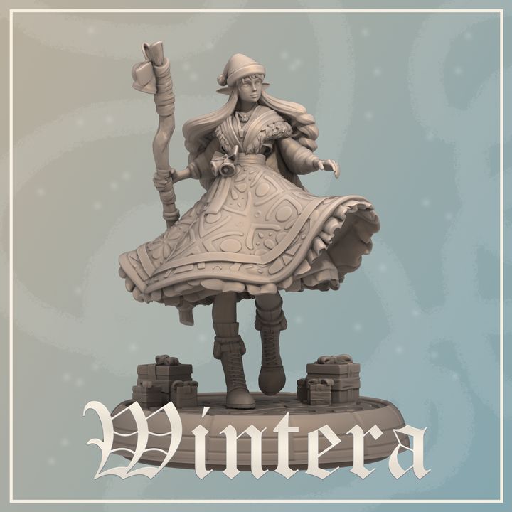 3D Printable Wintera 32mm by Dungeons & Maidens