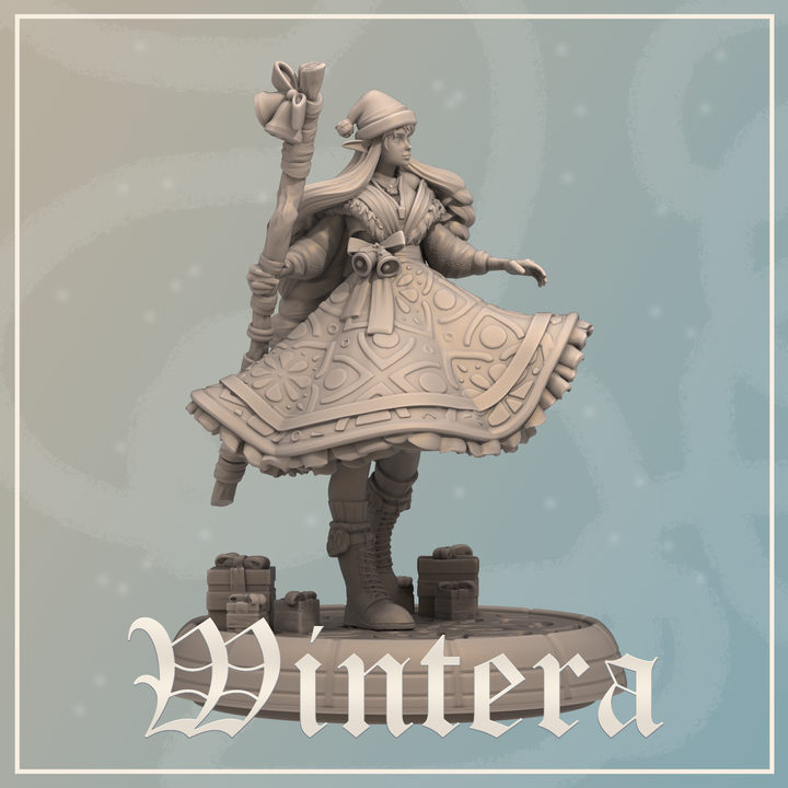 3D Printable Wintera 32mm by Dungeons & Maidens