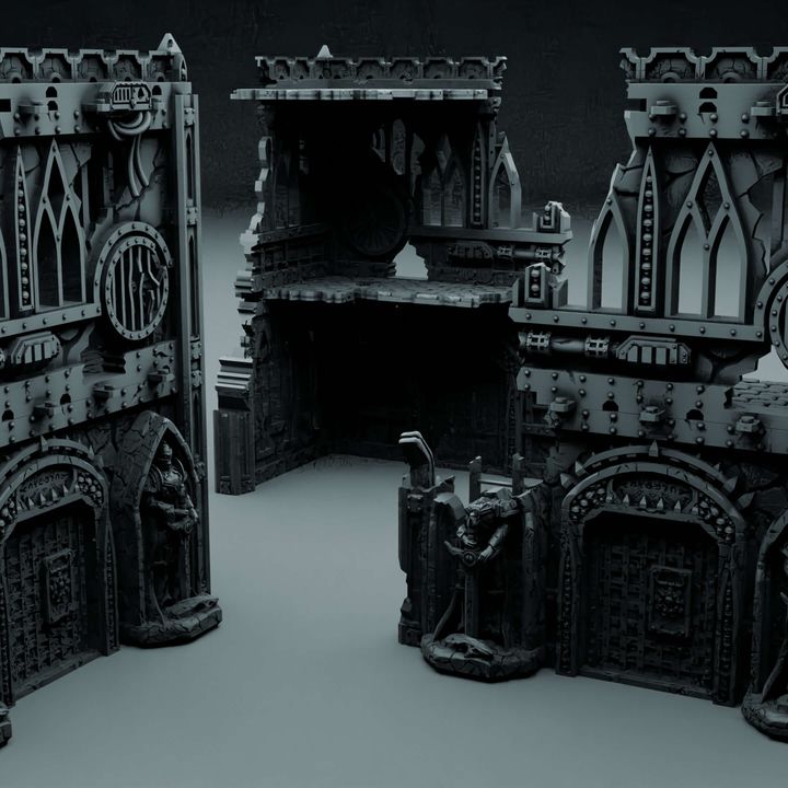 3D Printable Imperial wargame ruins - Modular multipart pack (over 100 ...