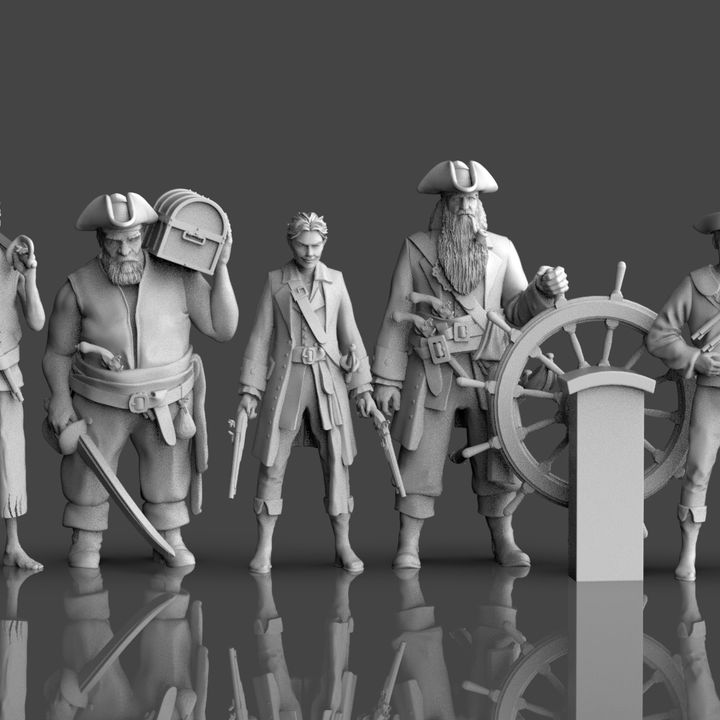 3D Printable PIRATES by 3Dimontis