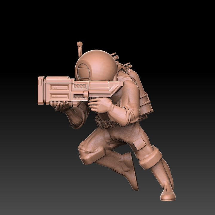 3D Printable XCOM Terror From The Deep Aquanauts by Sharedog Miniatures
