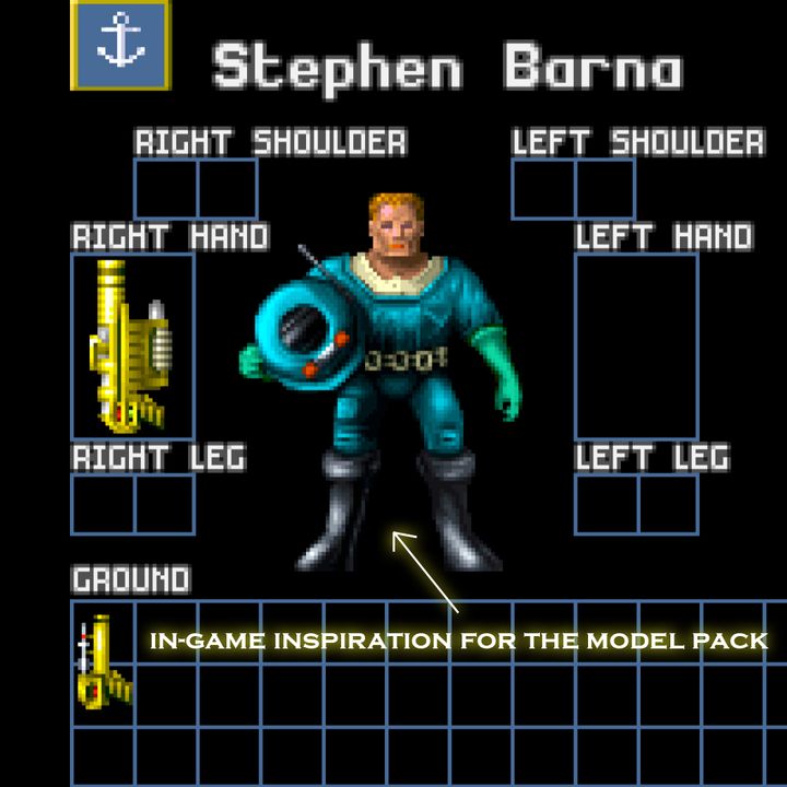 3D Printable XCOM Terror From The Deep Aquanauts by Sharedog Miniatures