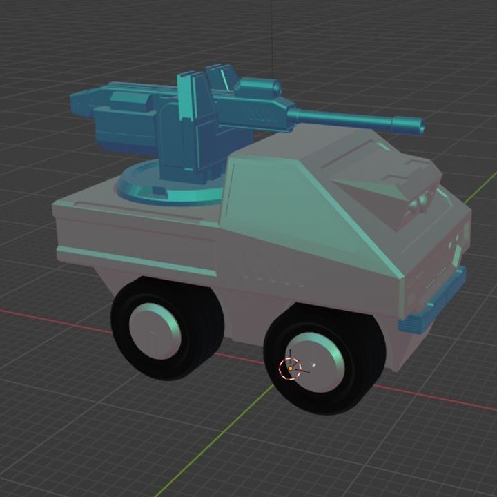 3D Printable Tribe 6 month reward - Gun Drone by Furious Q