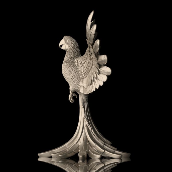 3D Printable parrot by Dmitry Tishchenkov