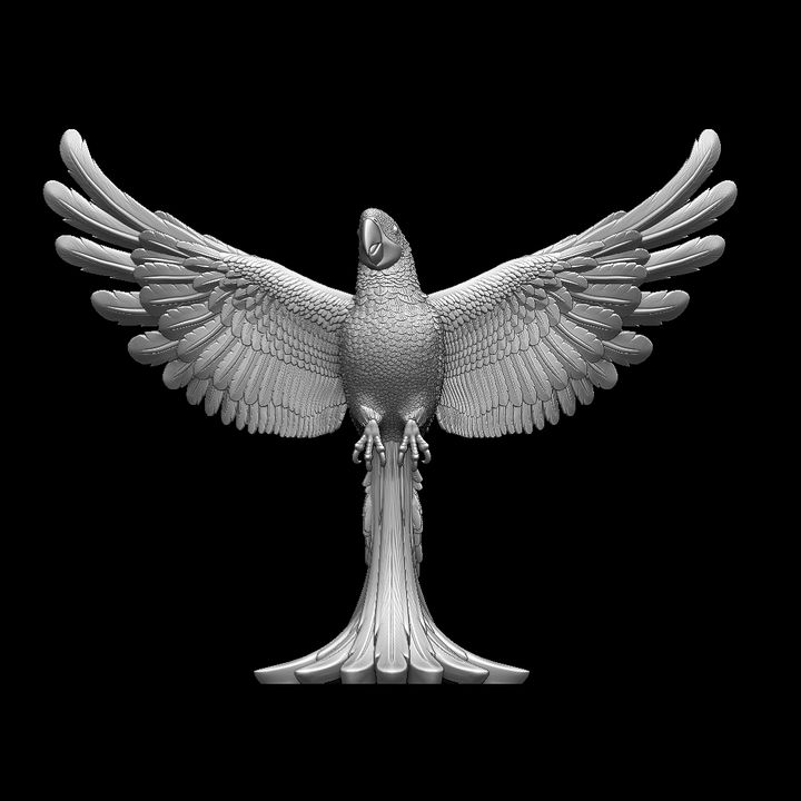 3D Printable parrot by Dmitry Tishchenkov