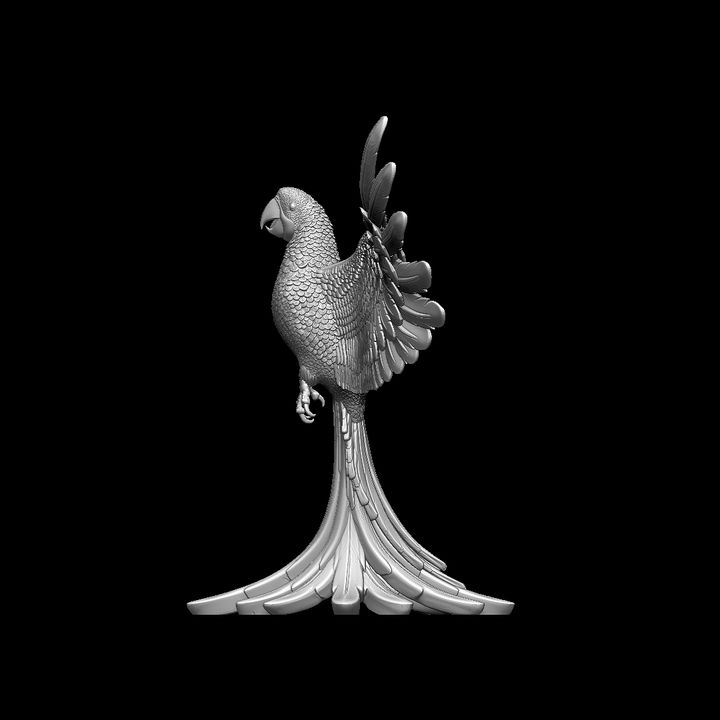 3D Printable parrot by Dmitry Tishchenkov