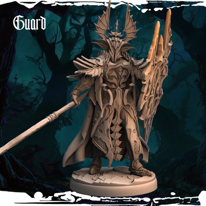 3D Printable Dark Elf Guard - 12 poses - Army of Darkness: Dark Elves ...