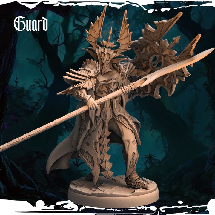 3D Printable Dark Elf Guard - 12 poses - Army of Darkness: Dark Elves ...