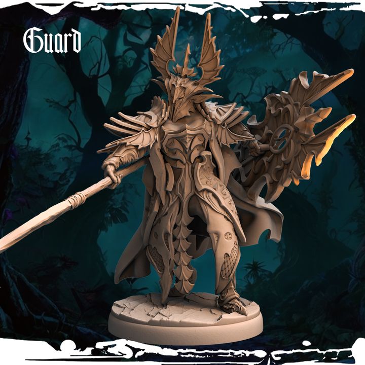 3D Printable Dark Elf Guard - 12 poses - Army of Darkness: Dark Elves ...