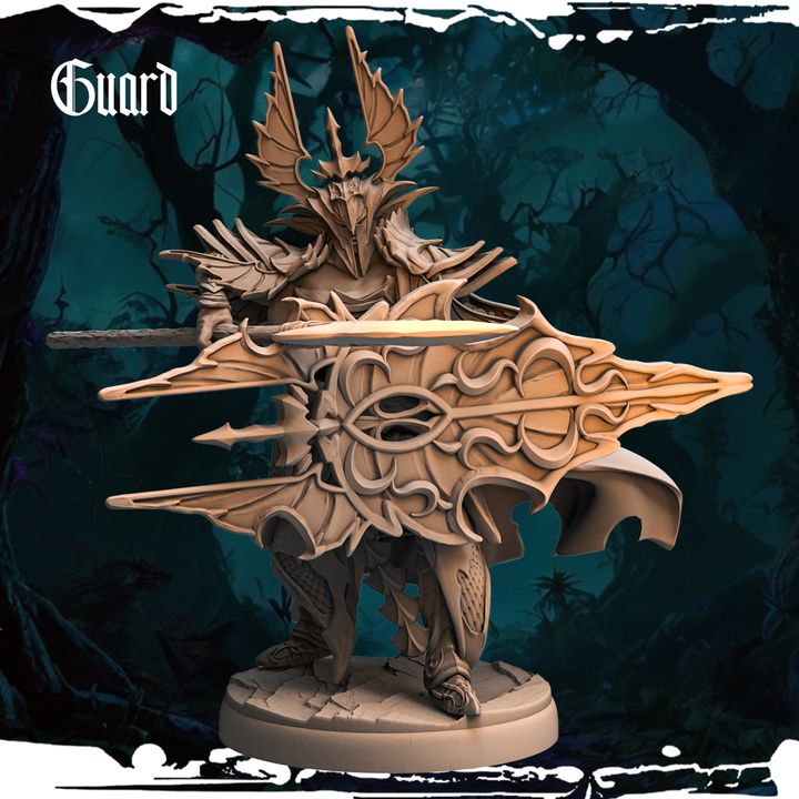 3D Printable Dark Elf Guard - 12 poses - Army of Darkness: Dark Elves ...