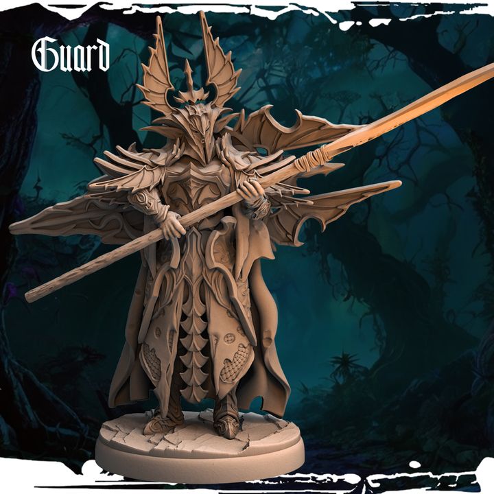 3D Printable Dark Elf Guard - 12 poses - Army of Darkness: Dark Elves ...